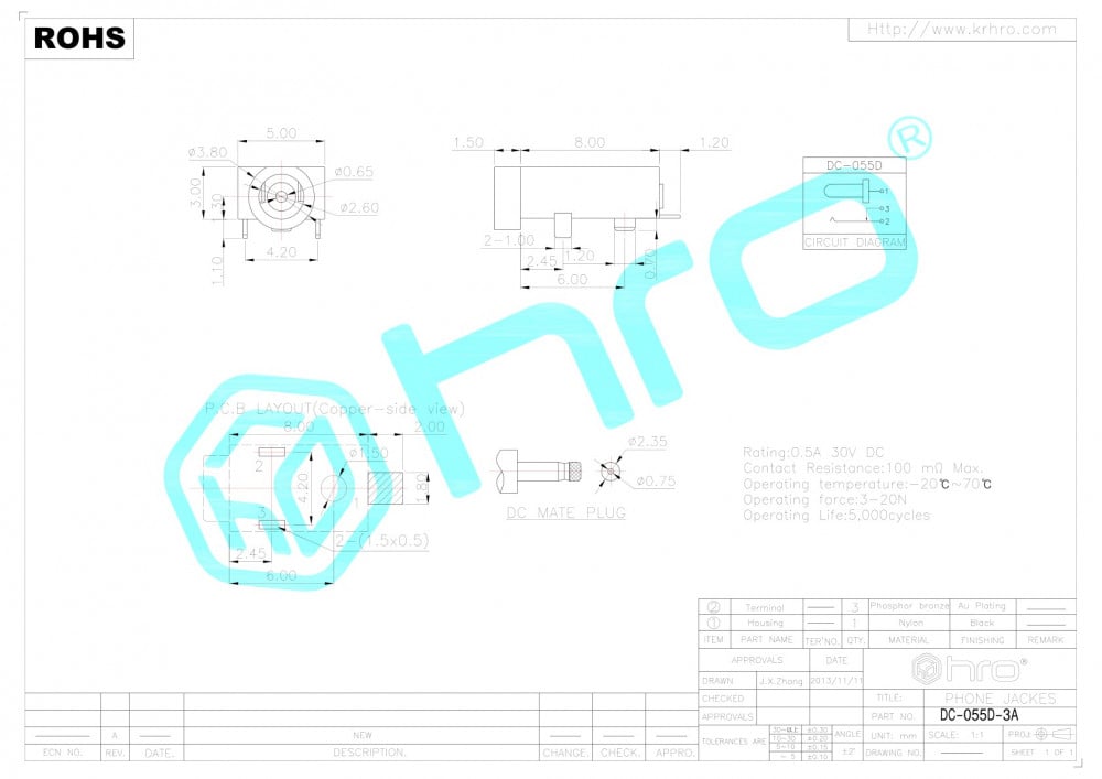 DC-055D-3A technical drawing preview