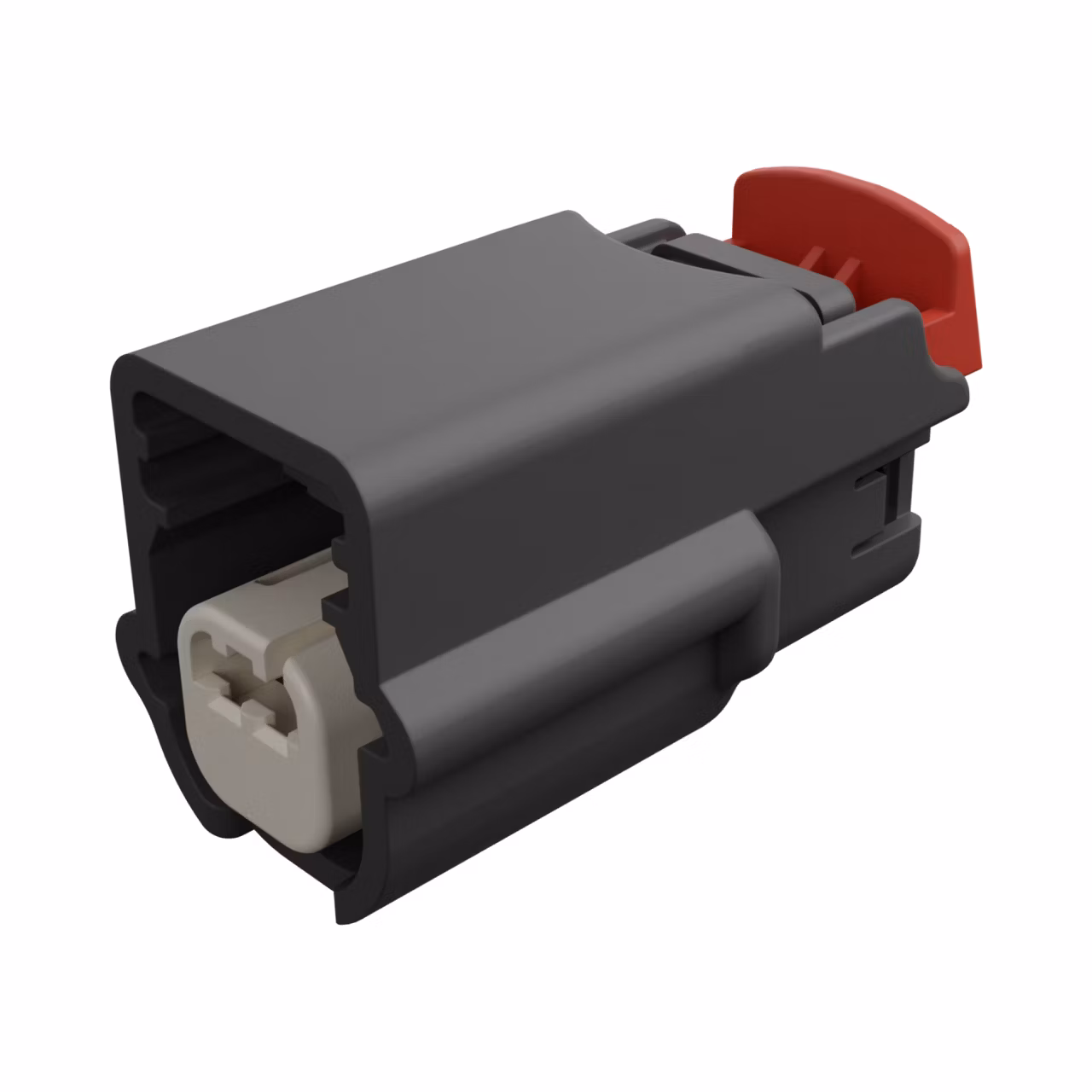 2.54mm MX64 Sealed Single Row Crimp Housing, GET Terminal, Gray, 2 Circuits, Key B, with CPA Lock for sale