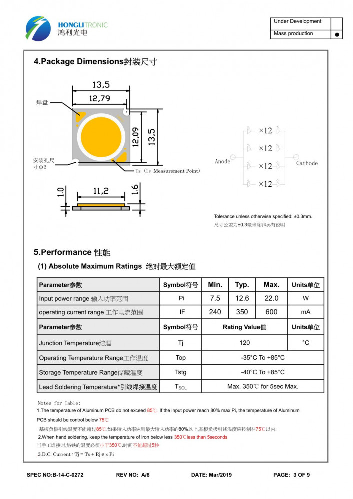 HONGLITRONIC datasheet page 3