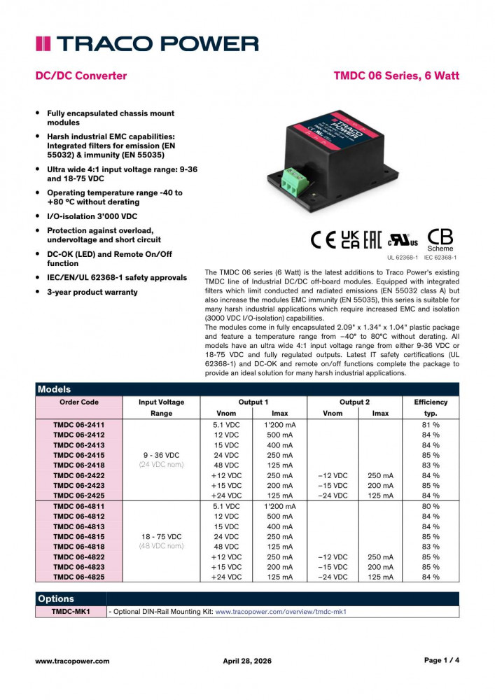 TMDC 06 technical document page 1
