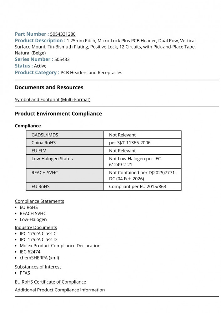 5054331280 technical document preview, page 1