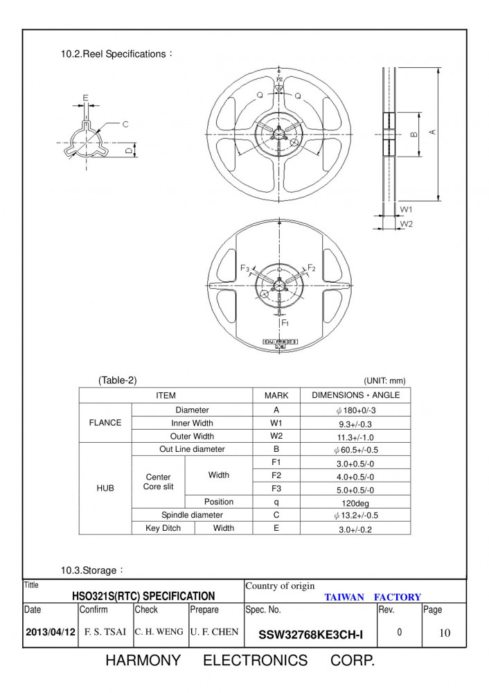 SSW32768KE3CH-I datasheet page 10