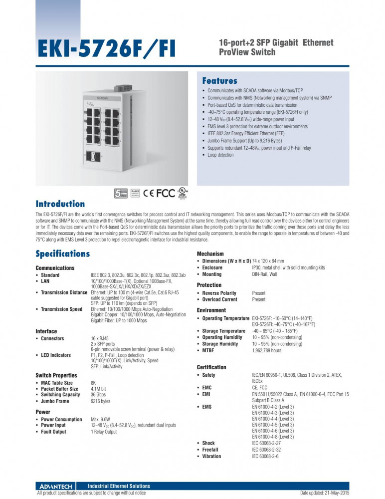 EKI-5726FI product documentation page 1