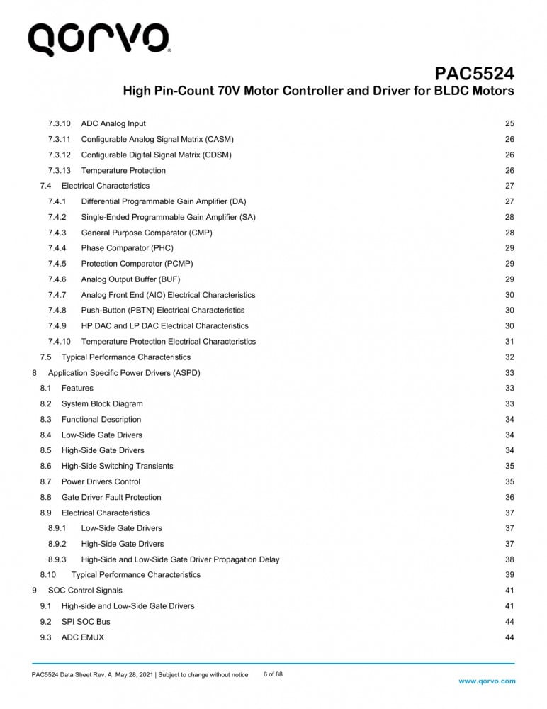 PAC5524QF datasheet page 6