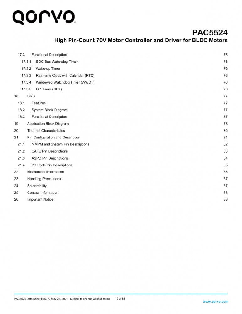 PAC5524QF datasheet page 9