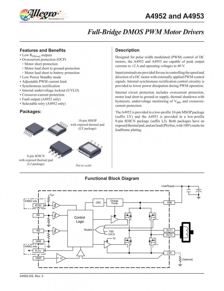 A4953 datasheet page 1