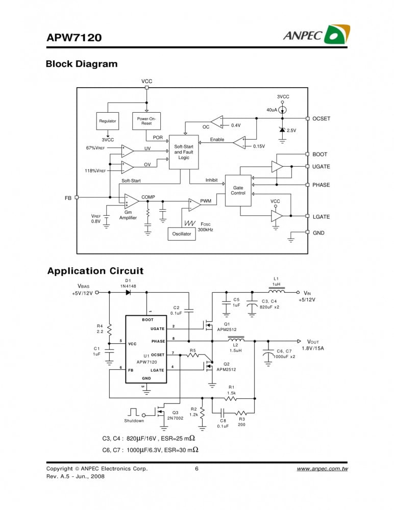 APW7120 datasheet page 6