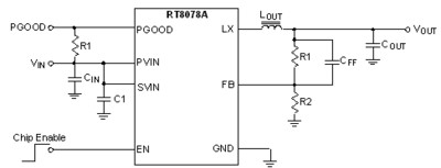 RT8073 - 6A, 2MHz, High Efficiency Synchronous Step-Down Converter