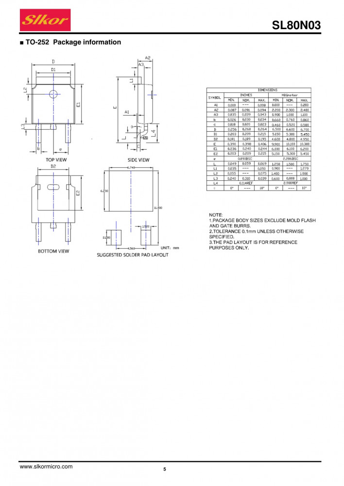 SL80N03 datasheet page 5