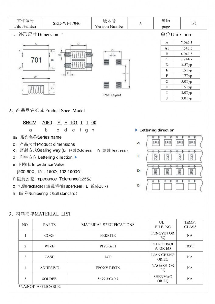 SOREDE SBCM.7060 specification page 3