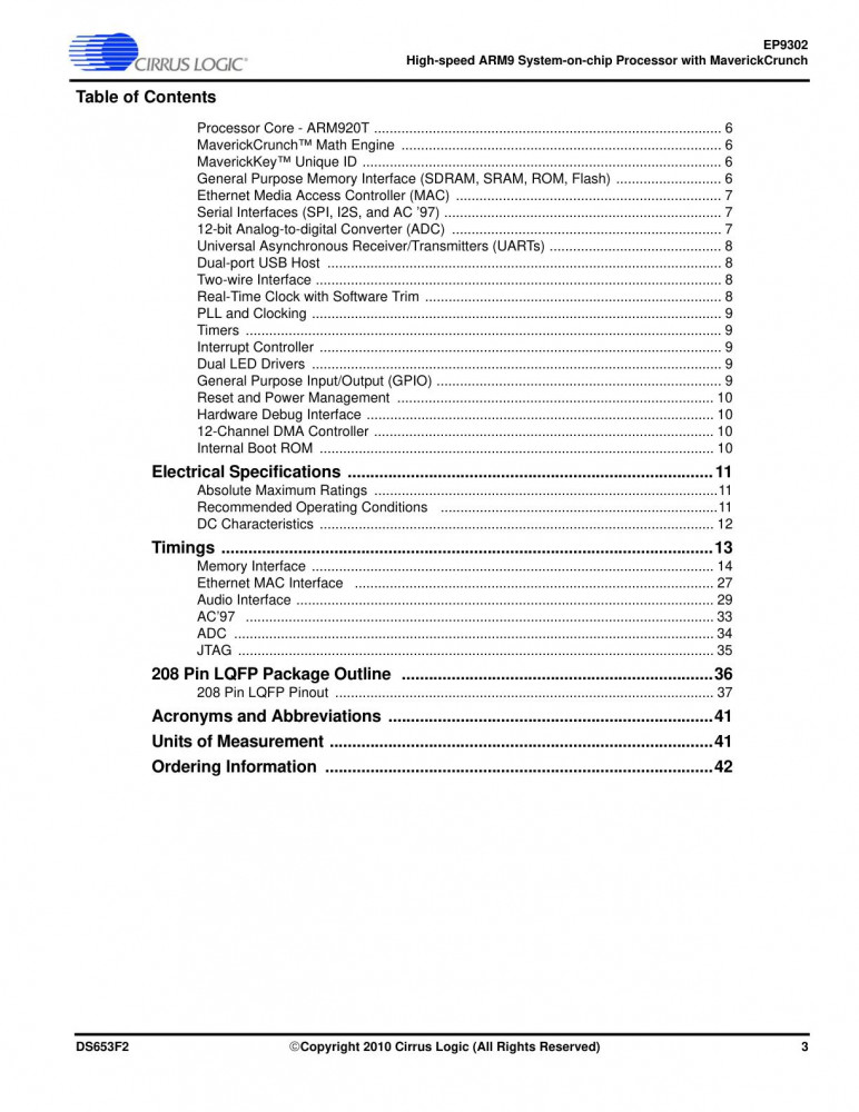 EP9302-CQZ technical document page 3