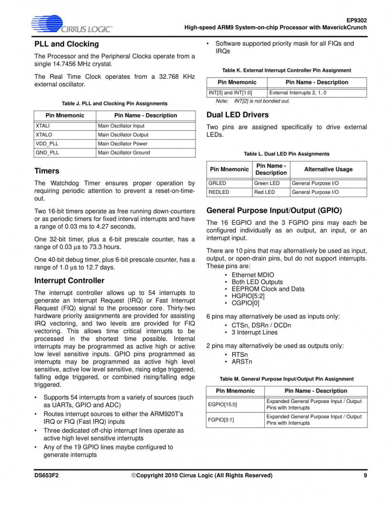 EP9302-CQZ technical document page 9