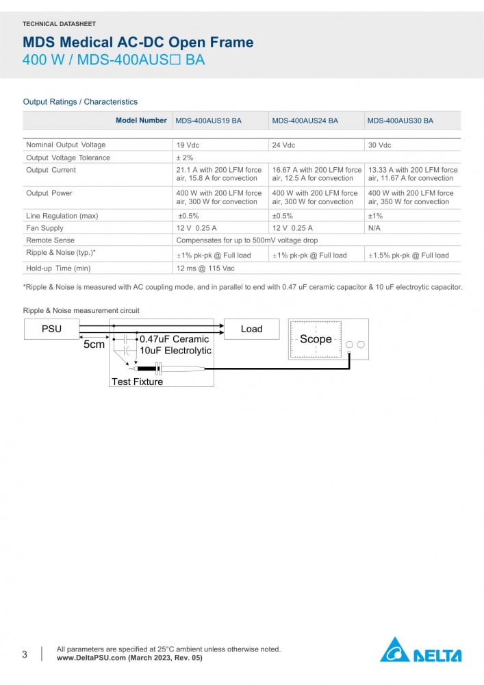 MDS-400AUS24 BA datasheet page 3