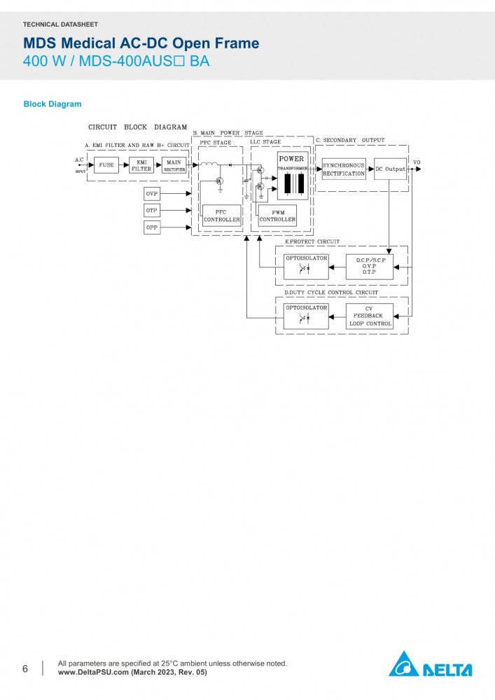 MDS-400AUS24 BA datasheet page 6