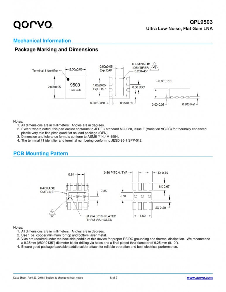 QPL9503TR7 datasheet page 6