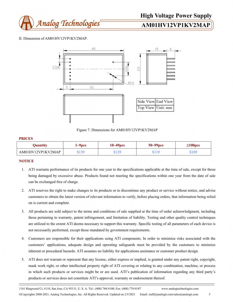 AM01HV12VP1KV2MAP technical document page 5
