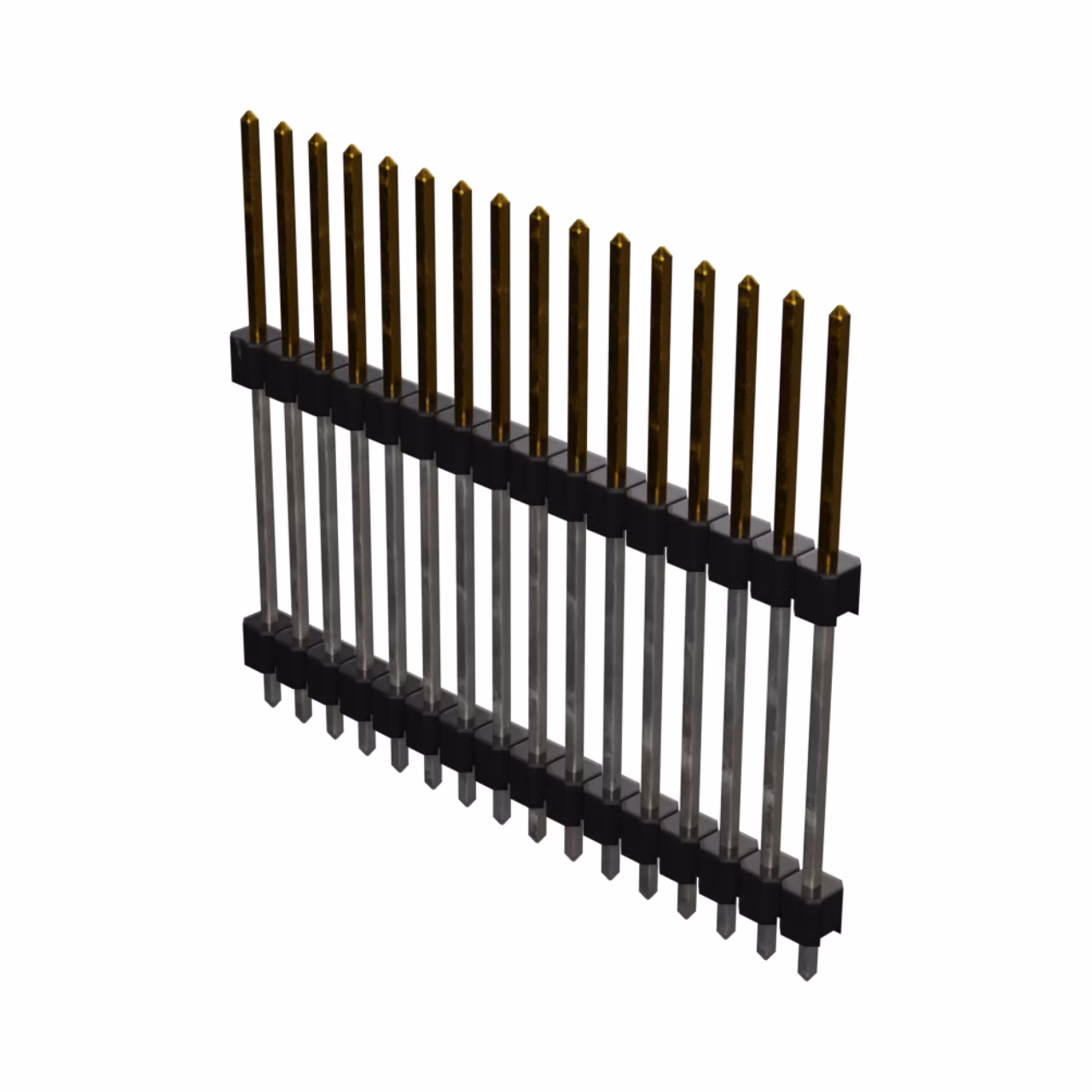 KK 254 PCB Header, Single Row, Dual Body, Through Hole, Vertical, 16 Circuits, 0.38µm Gold(Au) Plating, 19.05mm Stacking Height, Bag Packaging, Lead-Free for sale