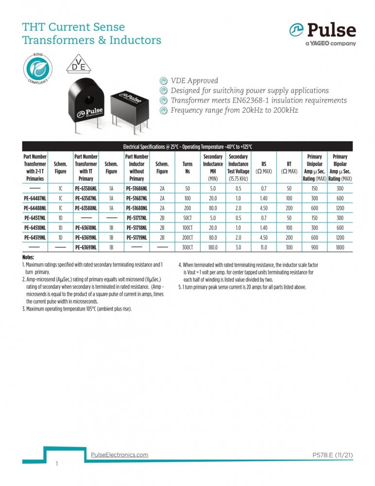 PE-51686NL technical document page 1