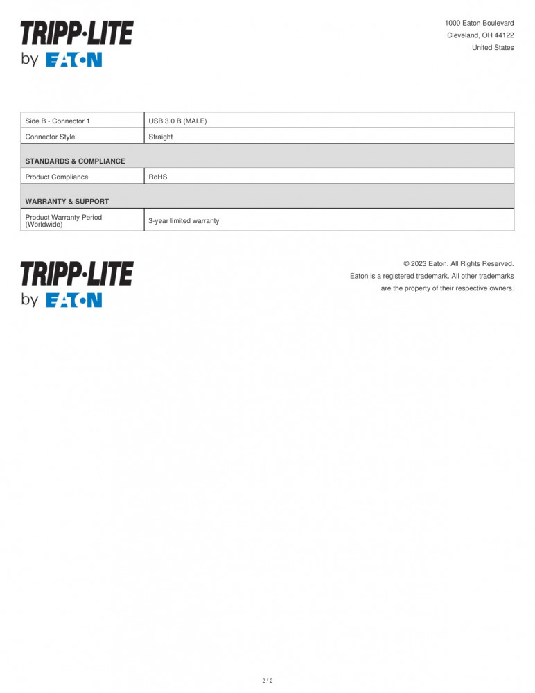 EATON U328-036 technical document page 2
