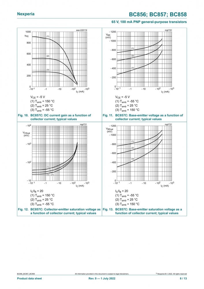 BC857C datasheet page 8