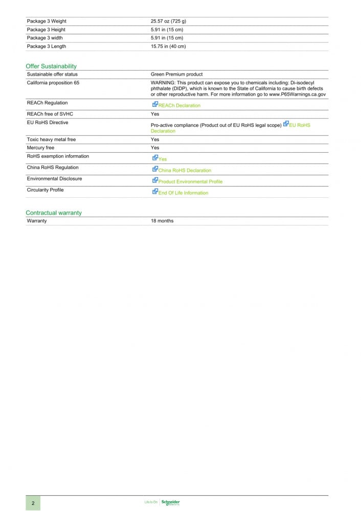 ZBA76 technical document page 2