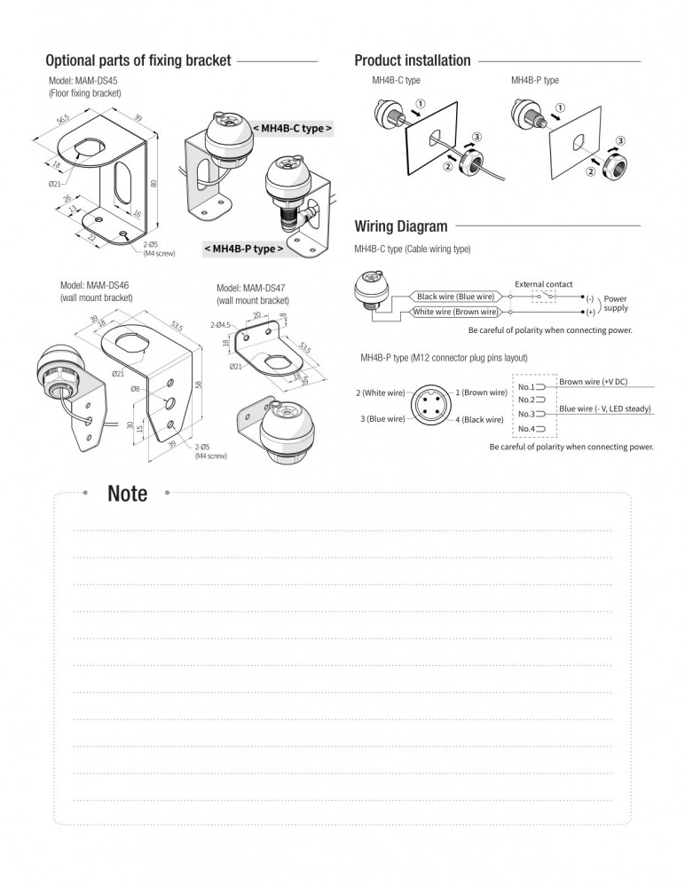 AMERI MATION MH4B Series technical document page 2