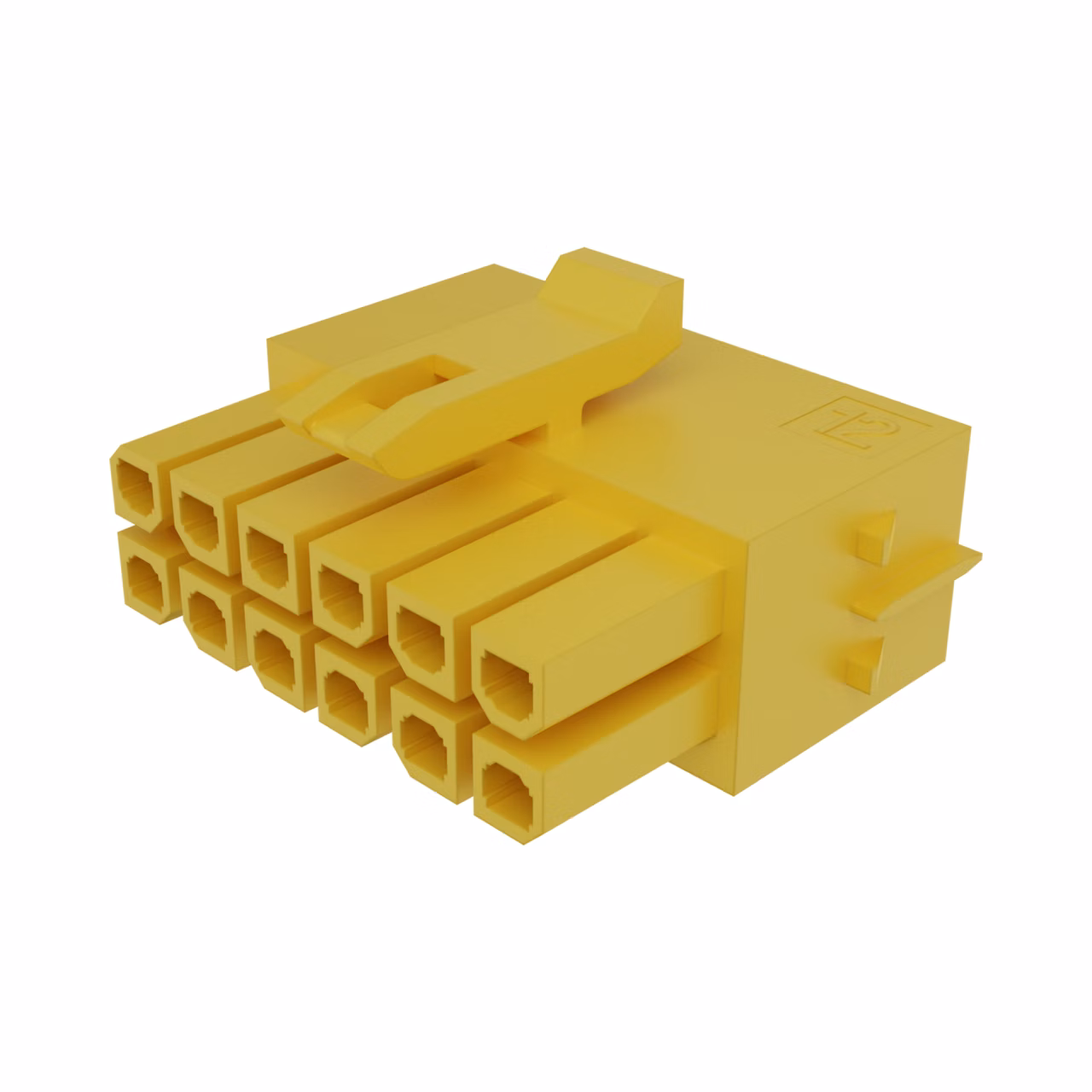 Micro-Fit+ Versa Color Receptacle Housing, Dual Row, 12 Circuits, UL 94V-0, Glow-Wire Capable, Yellow for sale