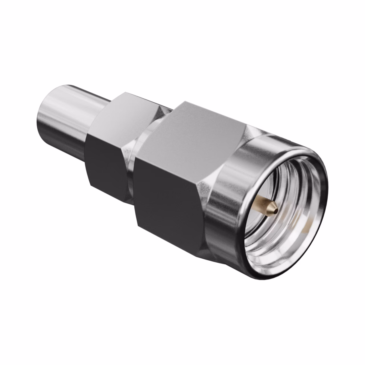 SMA Plug-to-MMCX Plug, Between-Series Adapter, Straight, Bag, 50 Ohms for sale