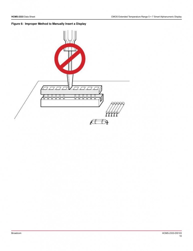 HCMS-2333 datasheet page 10