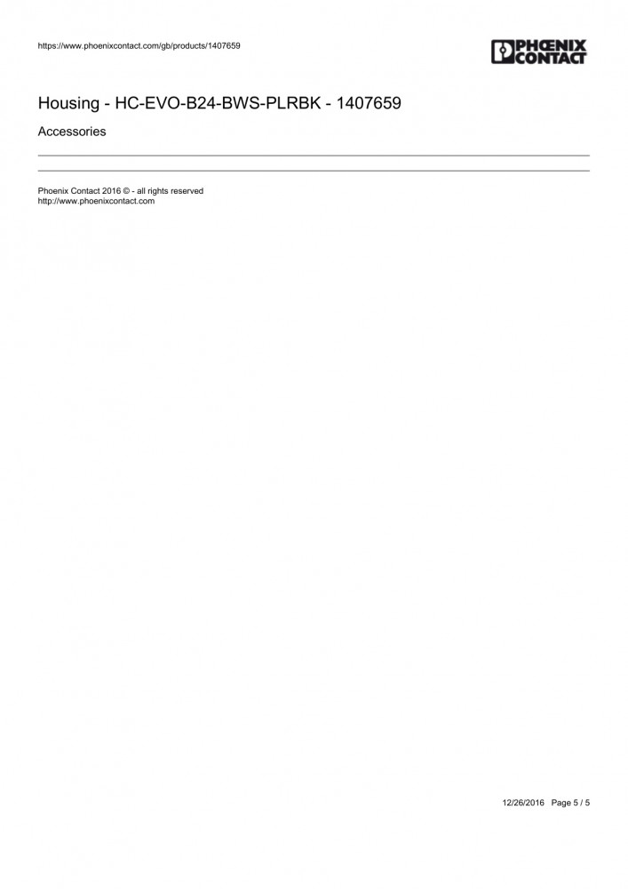 Phoenix Contact 1407659 technical document page 5
