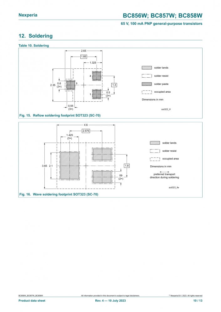 BC857BW datasheet page 10
