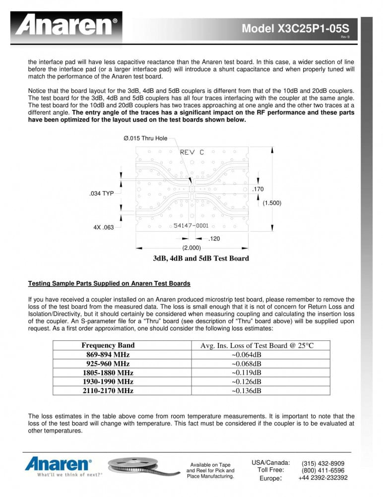 X3C25P1-05S datasheet page 9
