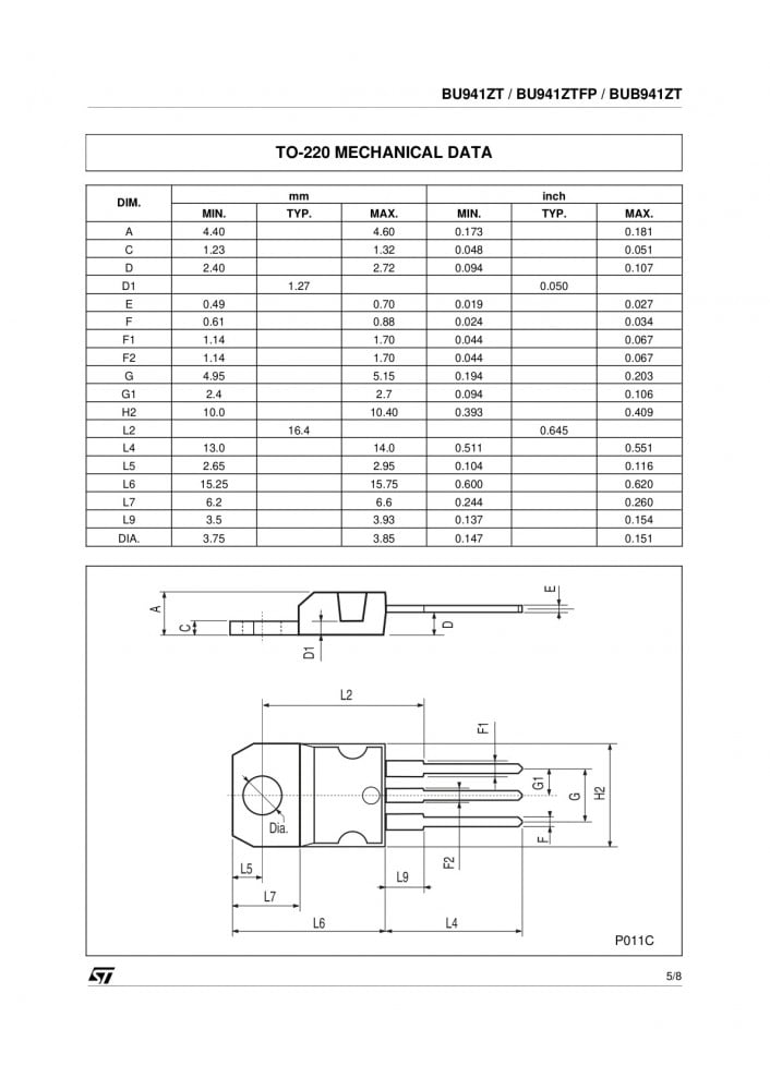 BUB941ZTT4 datasheet page 5