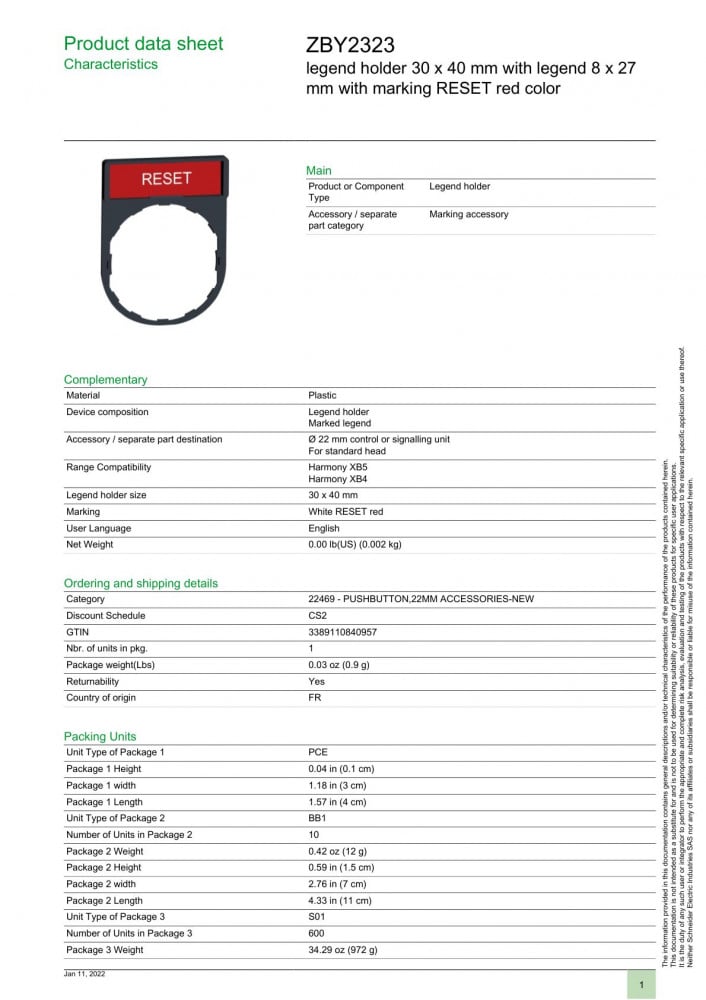 ZBY2323 technical document page 1