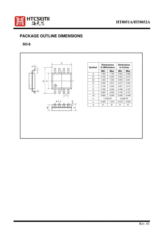 HT8052ARMZ datasheet page 8