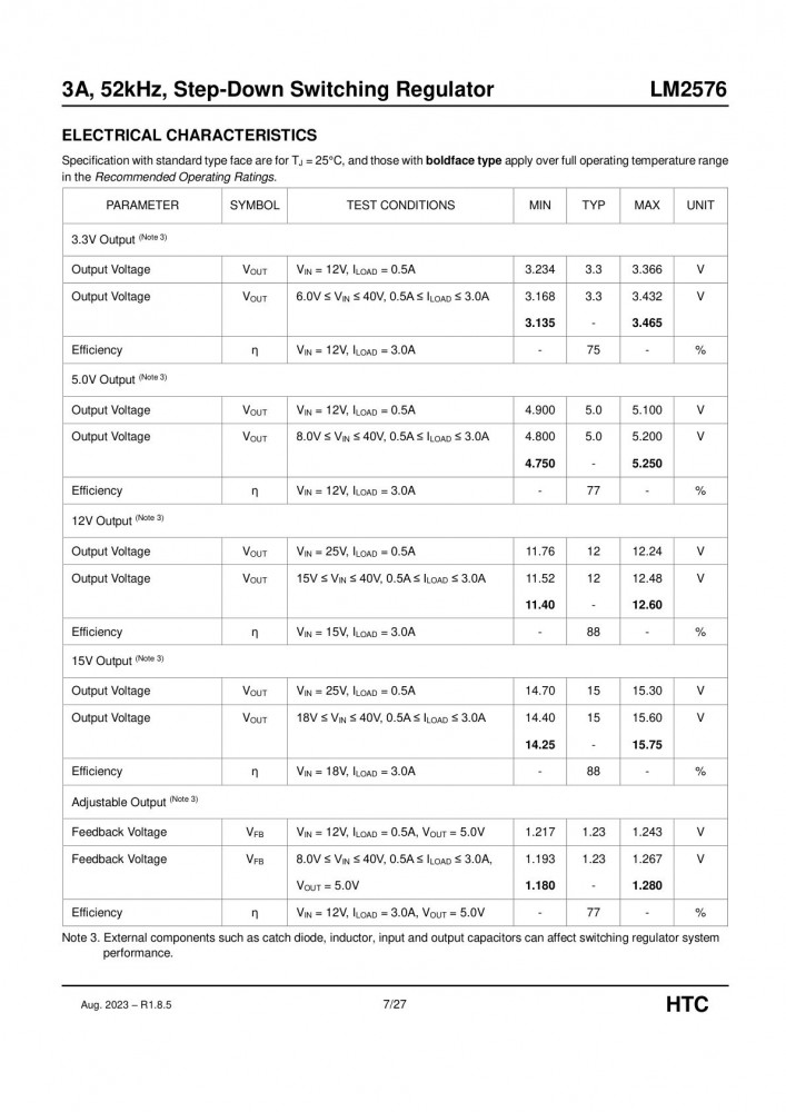 LM2576TV-5.0 datasheet page 7