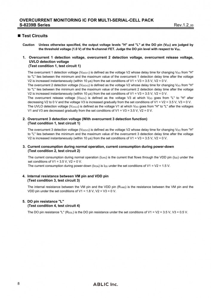 S-8239B datasheet page 8
