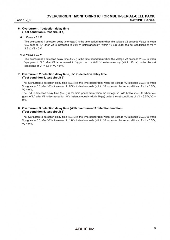 S-8239B datasheet page 9