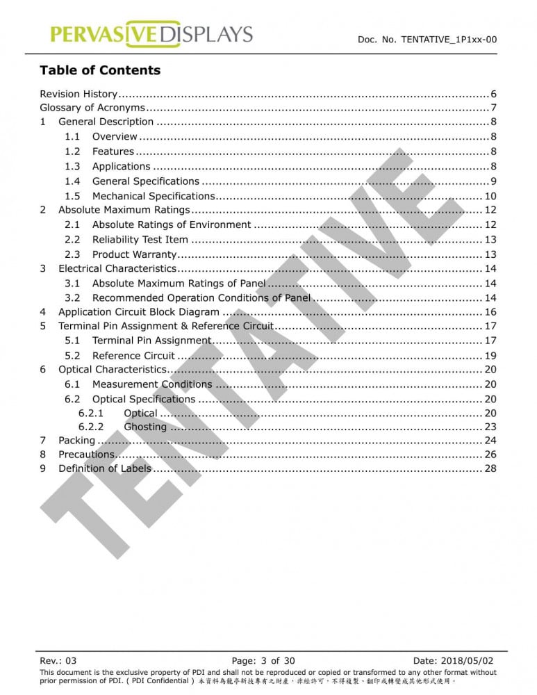 E2B98FS081 datasheet page 3