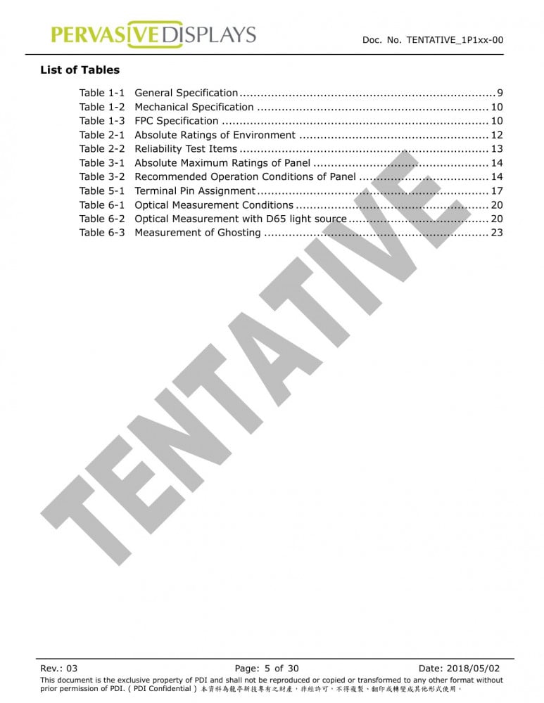 E2B98FS081 datasheet page 5
