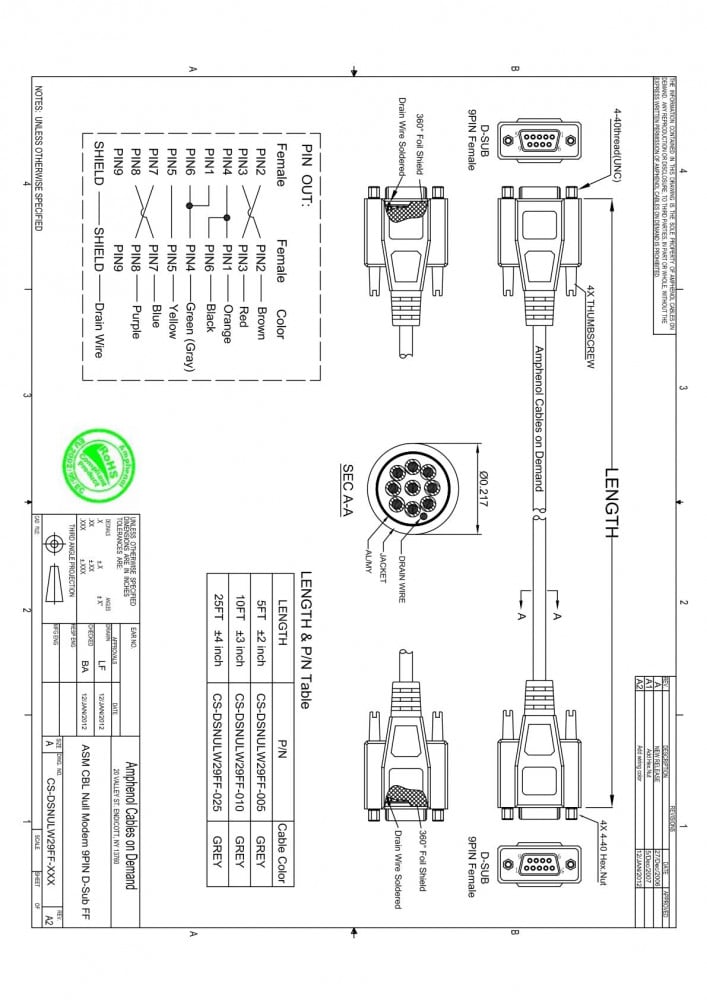 CS-DSNULW29FF-025 technical drawing preview