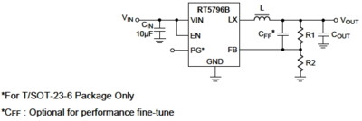RT2857B - 6A, 18V, Synchronous Step-Down Converter