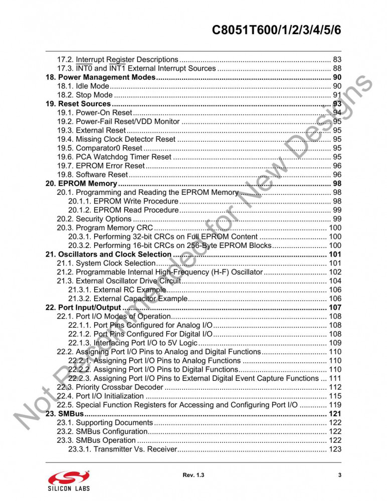 C8051T605 datasheet page 3