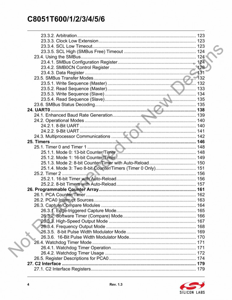 C8051T605 datasheet page 4