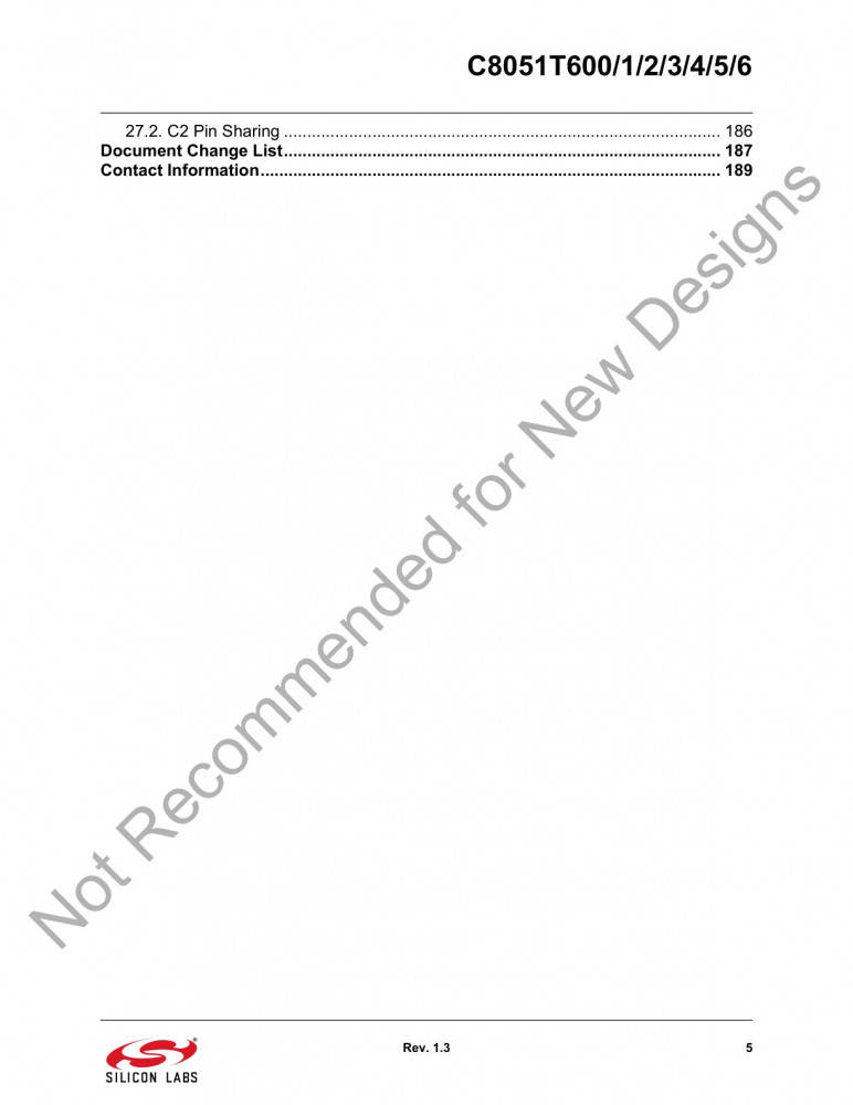 C8051T605 datasheet page 5