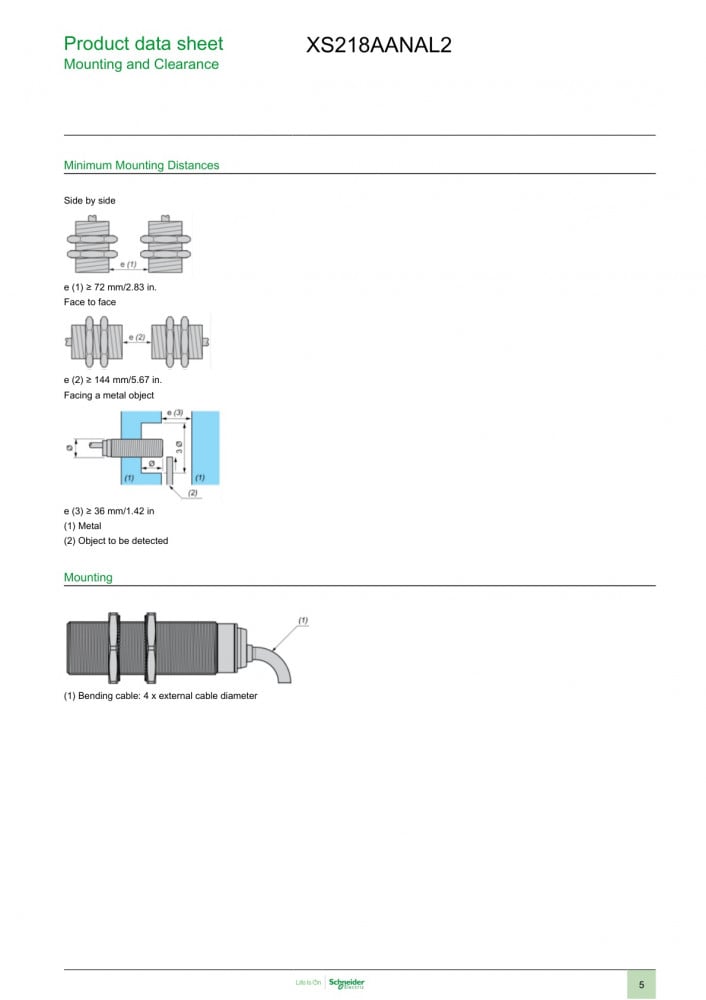 XS218AANAL2 technical document page 5