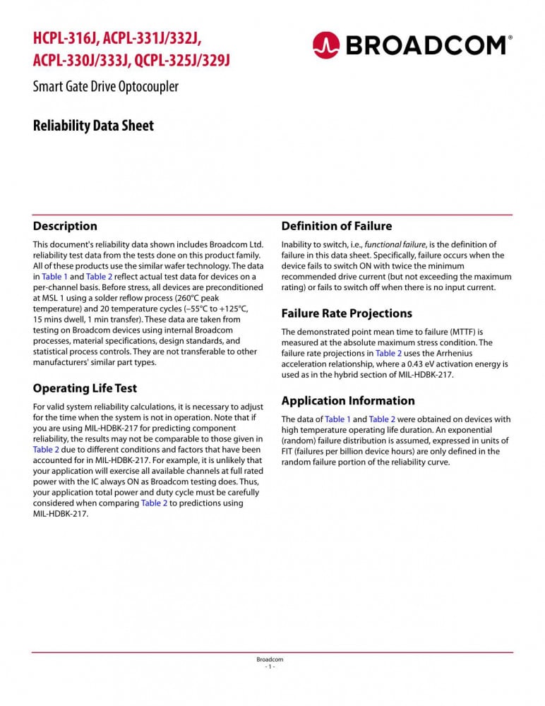 QCPL-325J-500E reliability document page 1
