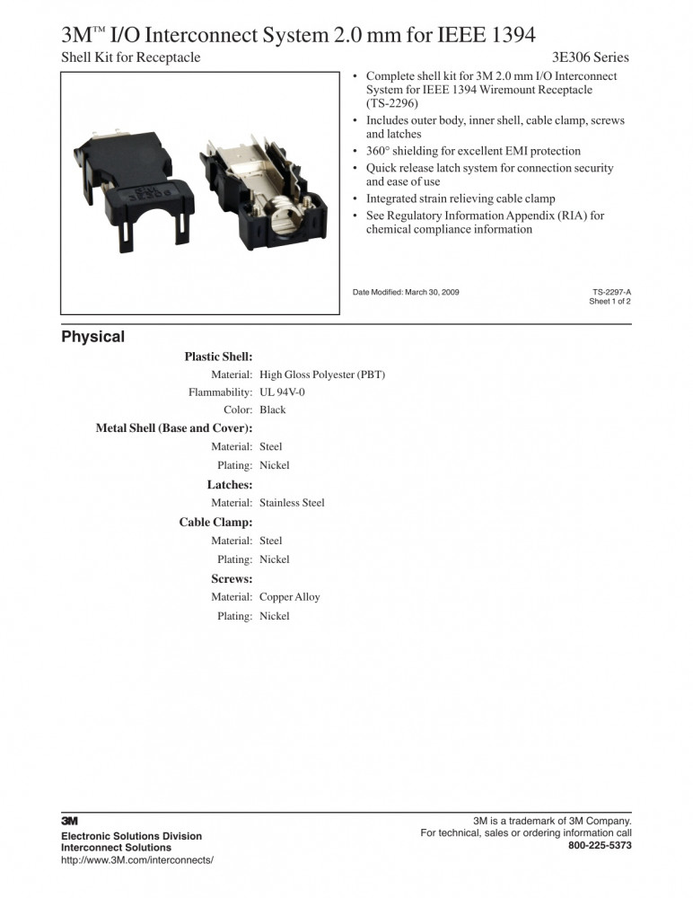 3E306-3200-008 technical document page 1