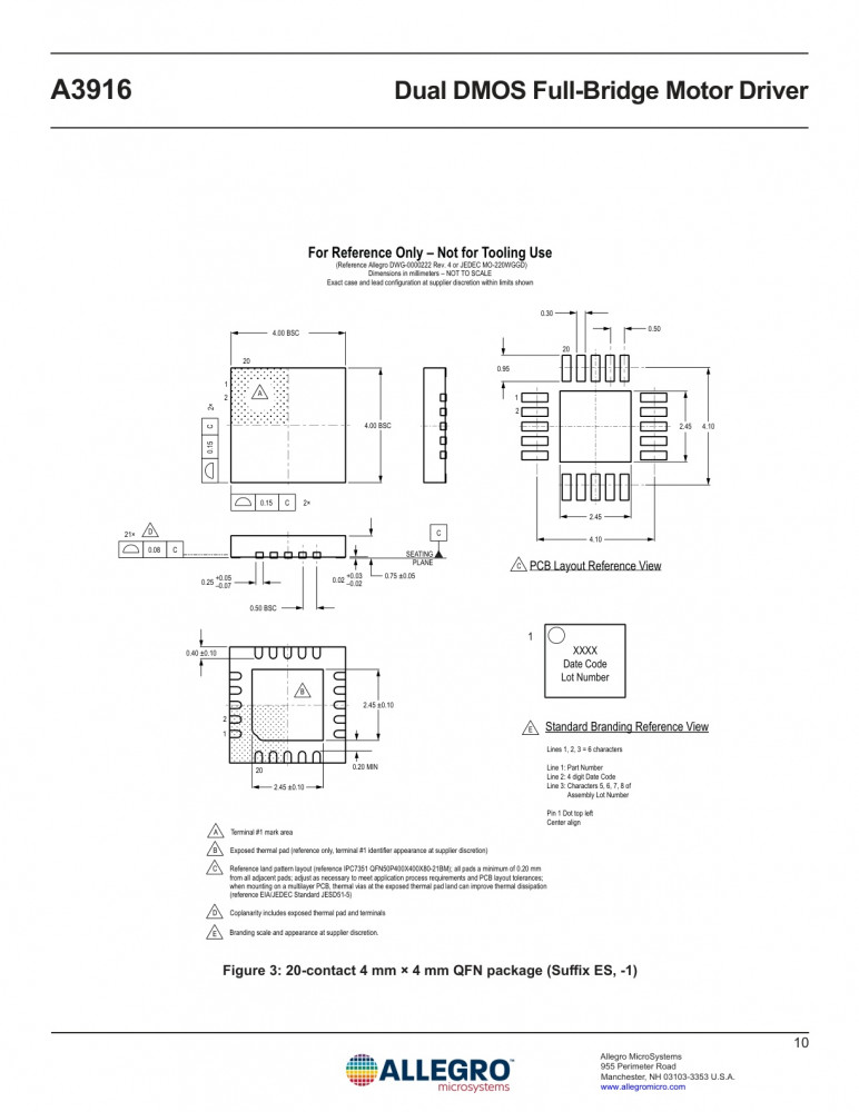 A3916 datasheet page 10