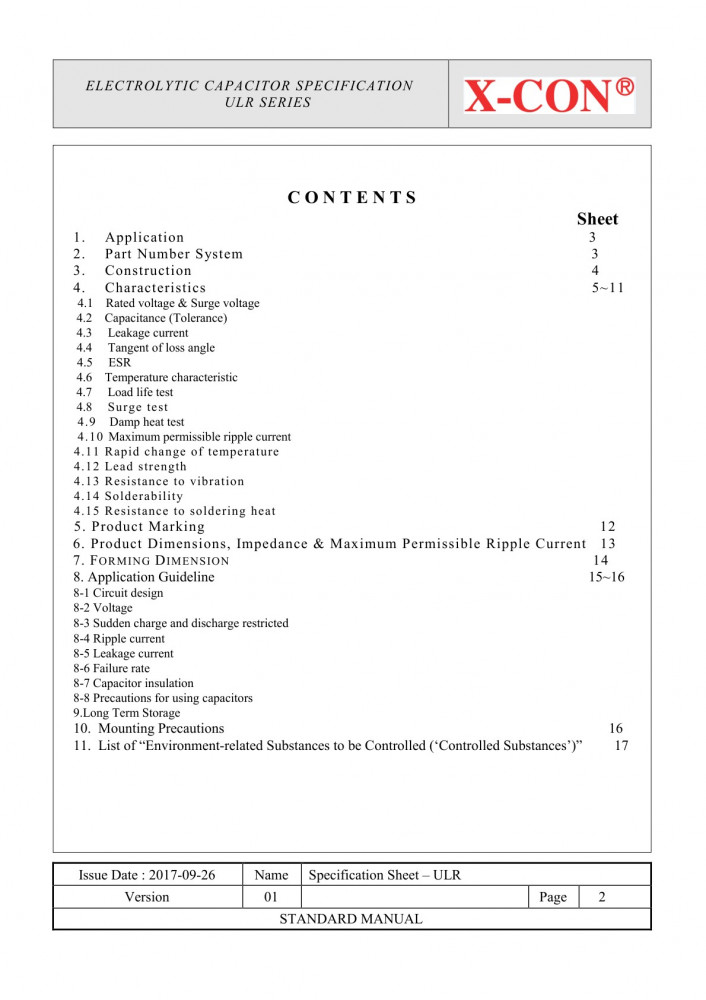 ULR specification sheet page 3